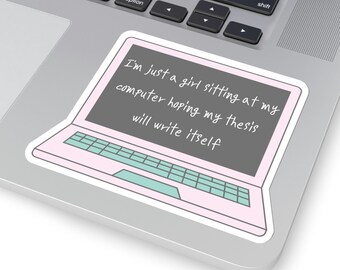 Phd Thesis Sticker - Etsy