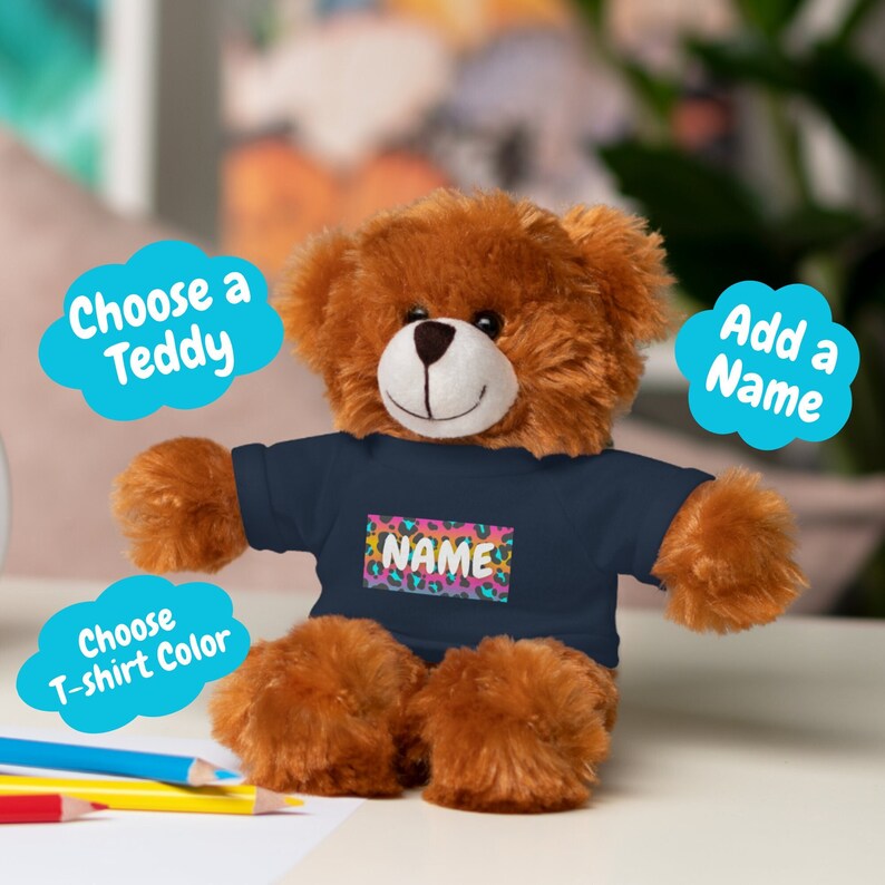 Personalized Custom Teddy Stuffed Animal Plushies Gift for - Etsy