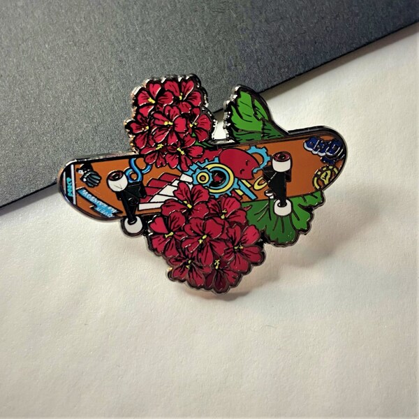 Skateboard Enamel Pins - Etsy