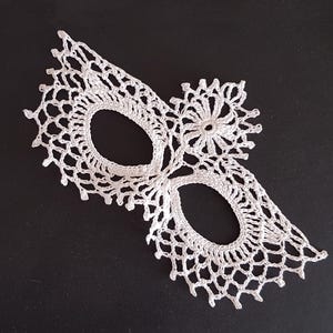 Lace Masquerade Mask Crochet Pattern EN/DE: PDF Mask Crochet, Carnival ...
