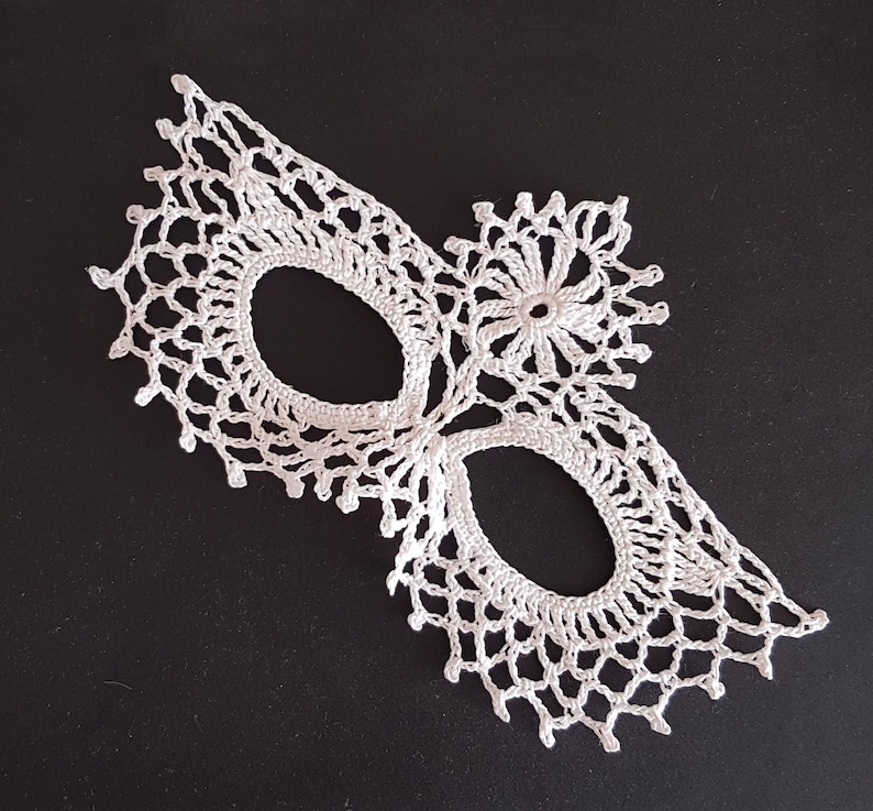 Lace Masquerade Mask Crochet Pattern EN/DE: PDF Mask Crochet, Carnival ...