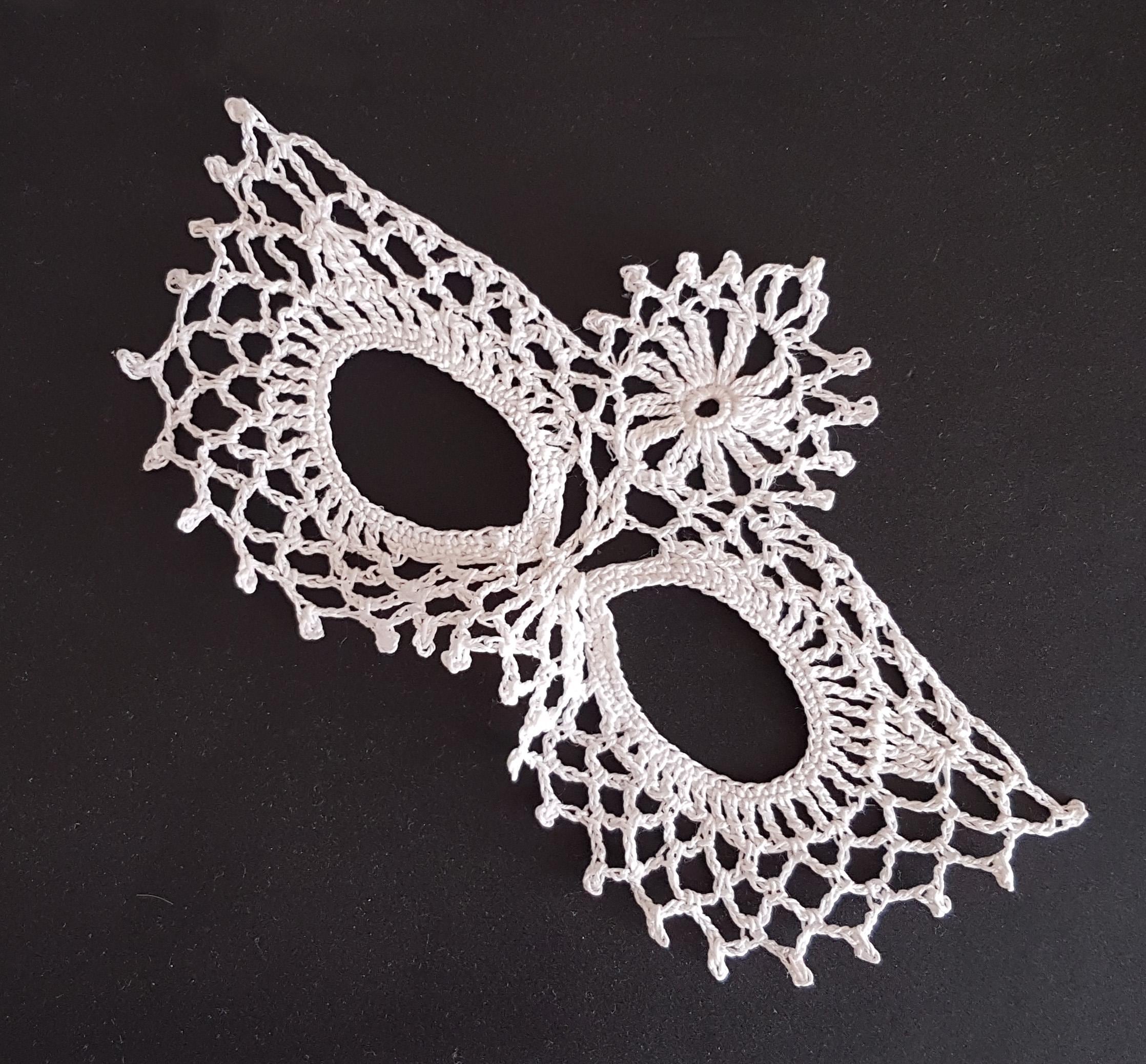 Lace Masquerade Mask Crochet Pattern EN/DE: PDF Mask Crochet, Carnival ...