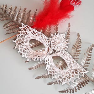 Lace Masquerade Mask Crochet Pattern EN/DE: PDF Mask Crochet, Carnival ...