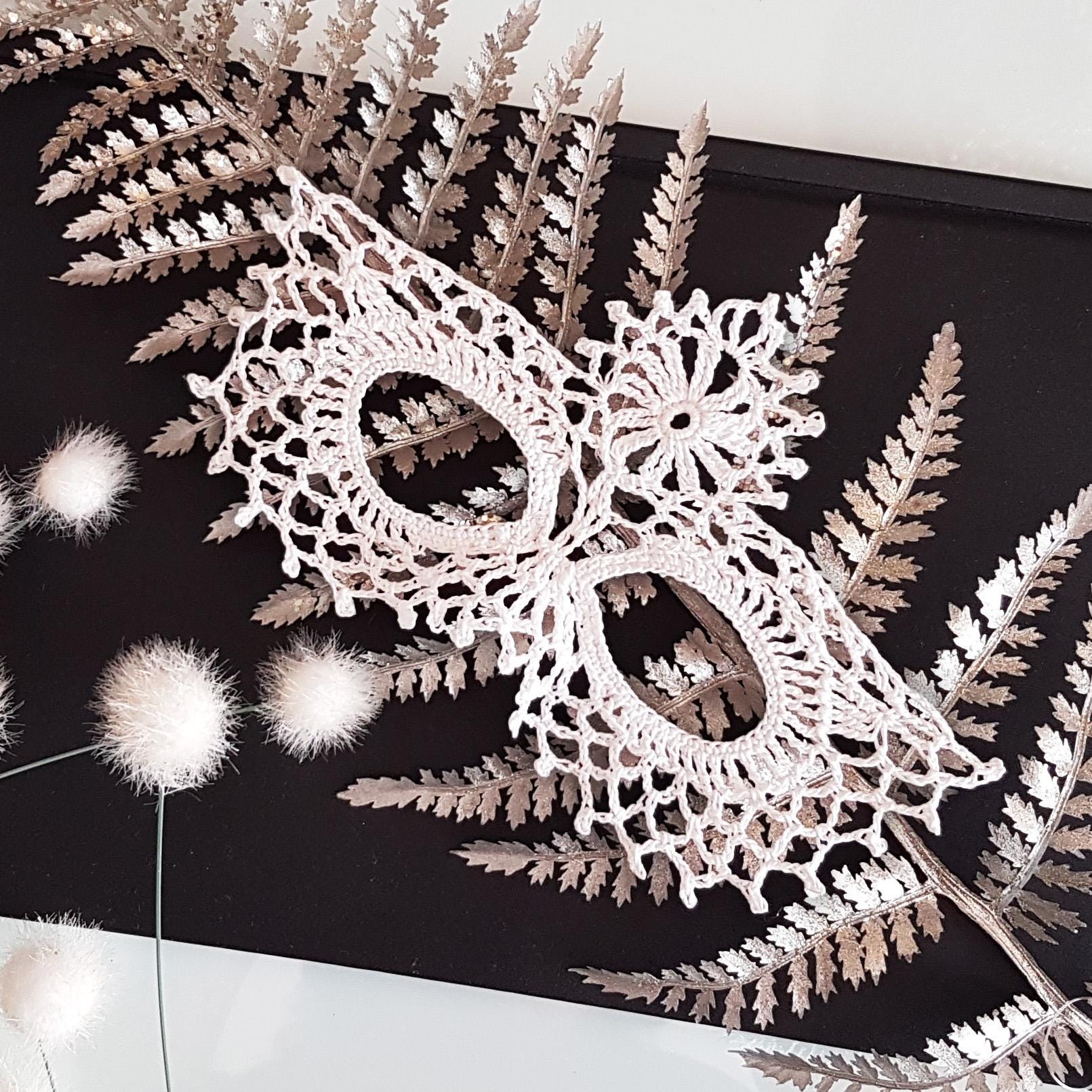 Lace Masquerade Mask Crochet Pattern EN/DE: PDF Mask Crochet, Carnival ...