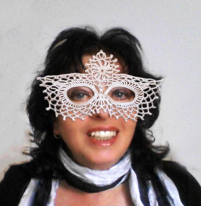 Lace Masquerade Mask Crochet Pattern EN/DE: PDF Mask Crochet, Carnival ...