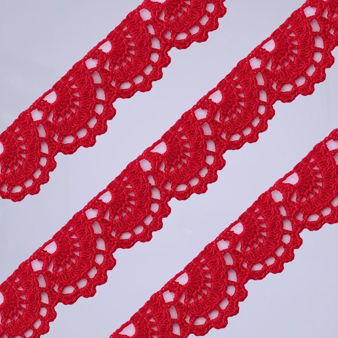 Decorative Lace Ribbon Fans Crochet Pattern EN/DE: PDF Crochet Border ...
