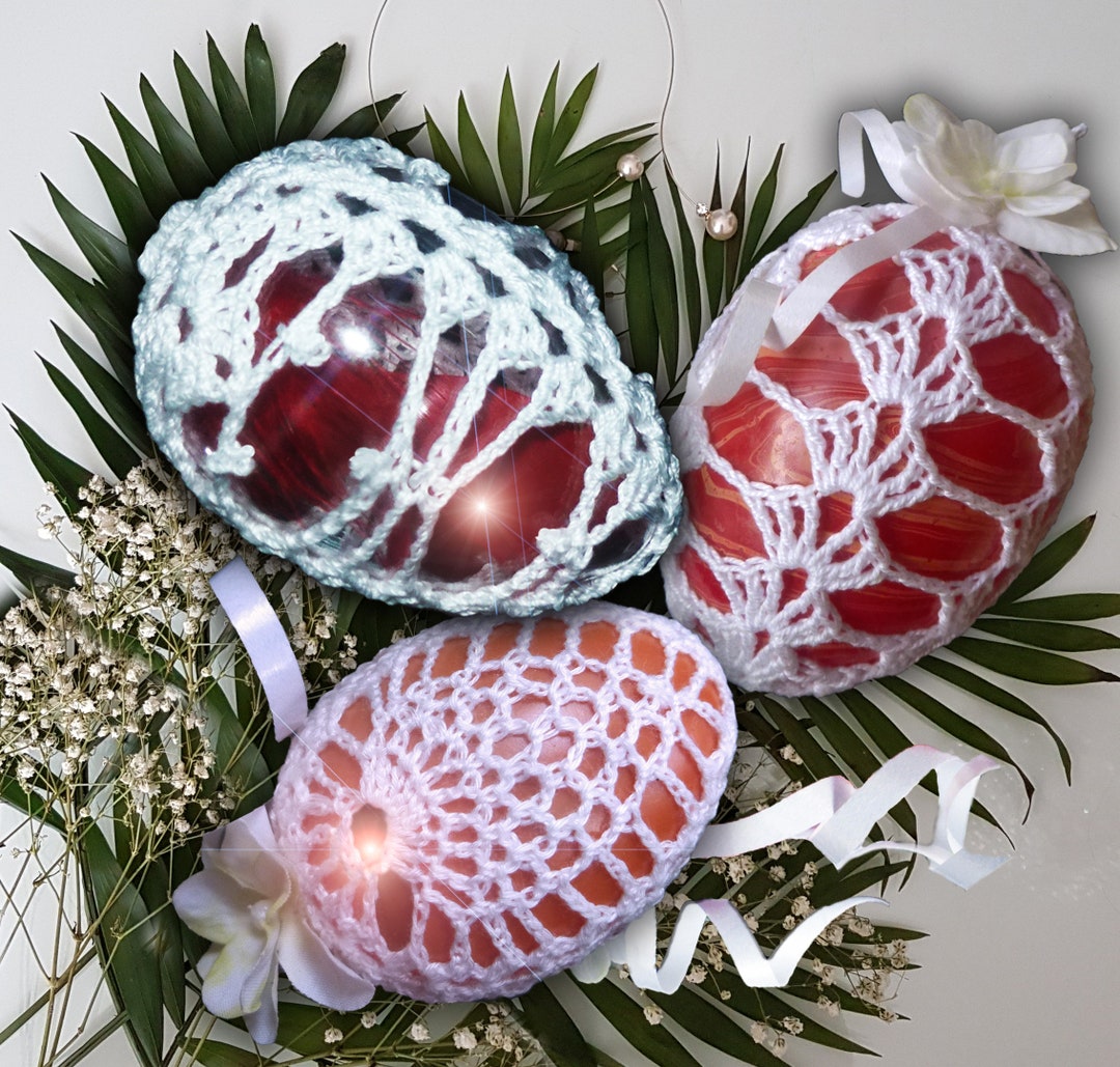 Crochet Pattern 3 Easter Egg Bag EN/DE: PDF Easter Decor, Diy Easter ...