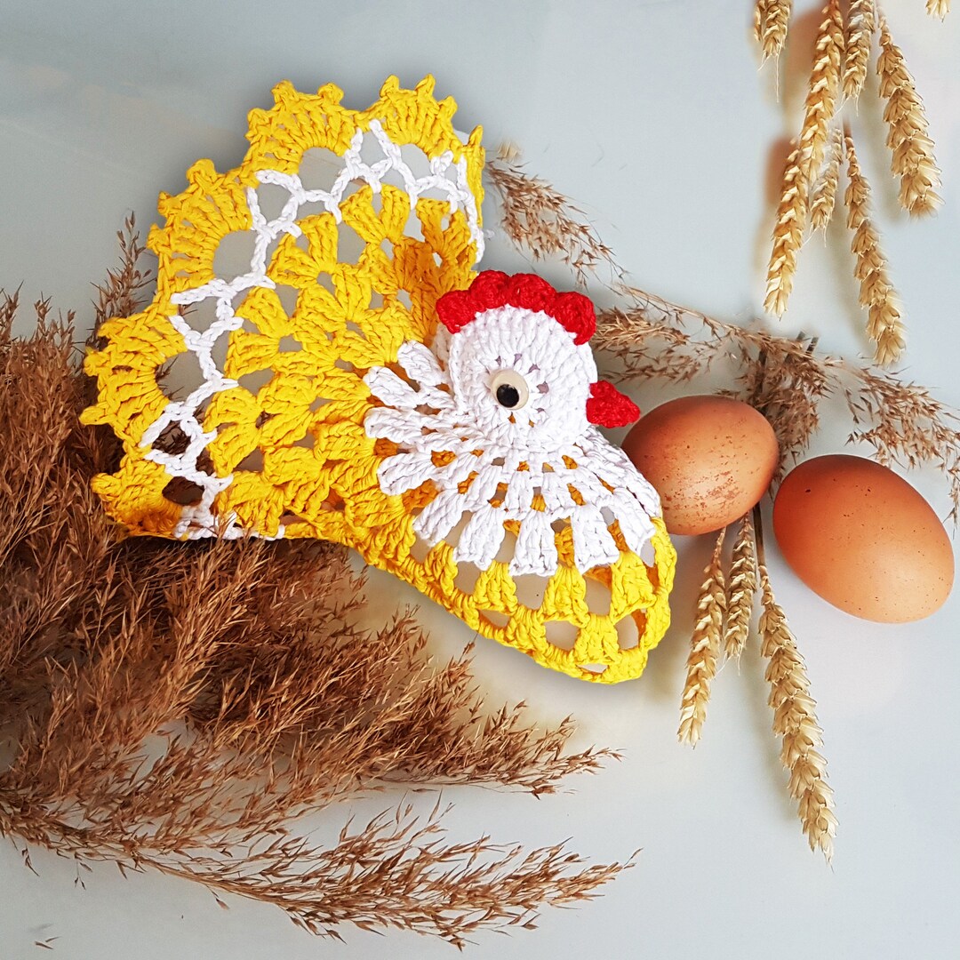 Easter Chicken 20cm Crochet Pattern EN/DE: PDF Easter Decor, Gifts Eco ...