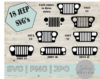 Jeep Jk Grill Svg - Etsy Israel