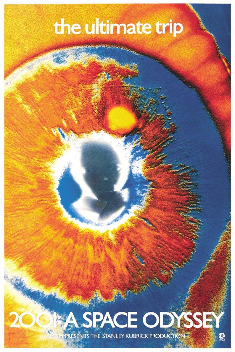 2001 A Space Odyssey 1971 POSTER Print 16 X 24 Stanley Kubrick Sci Fi ...