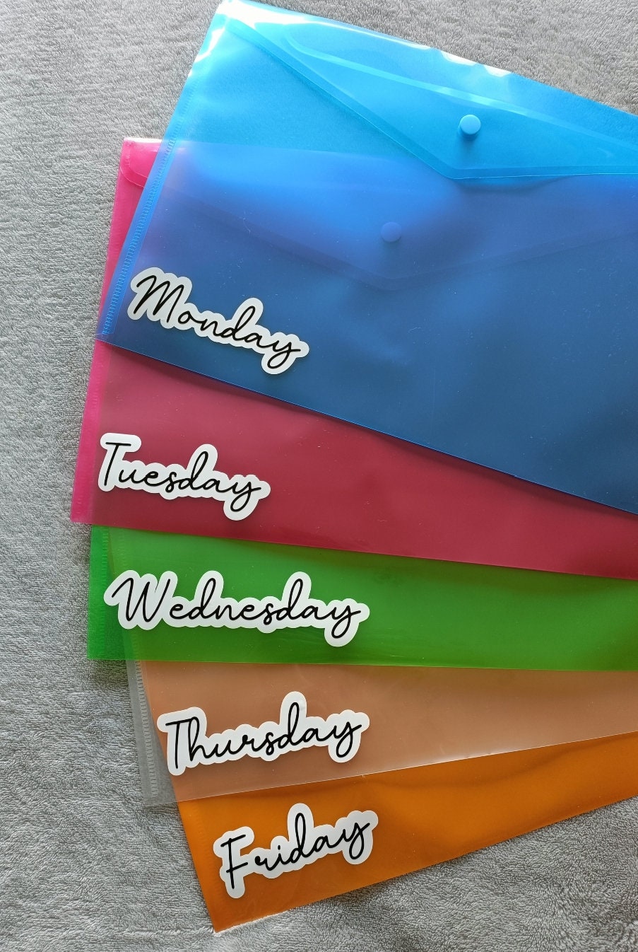 Days of the Week Folders - Etsy