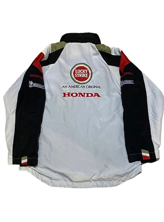 Lucky Strike Honda Leather Jacket Vintage Racing F1 … - Gem