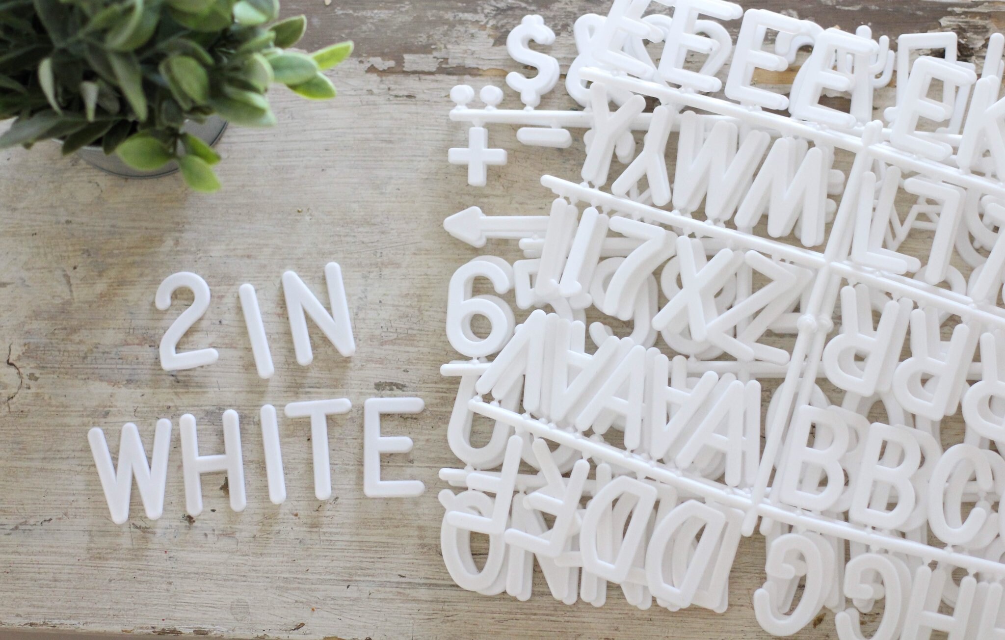 2 Inch Bold White Letters for Felt Letter Boards - Etsy.de