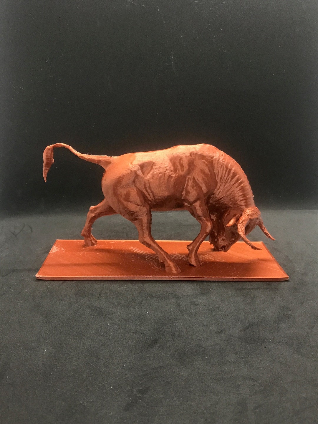 Bull Statue | Many Sizes & Colors | 3D Printed and Hand Finished Statue ...
