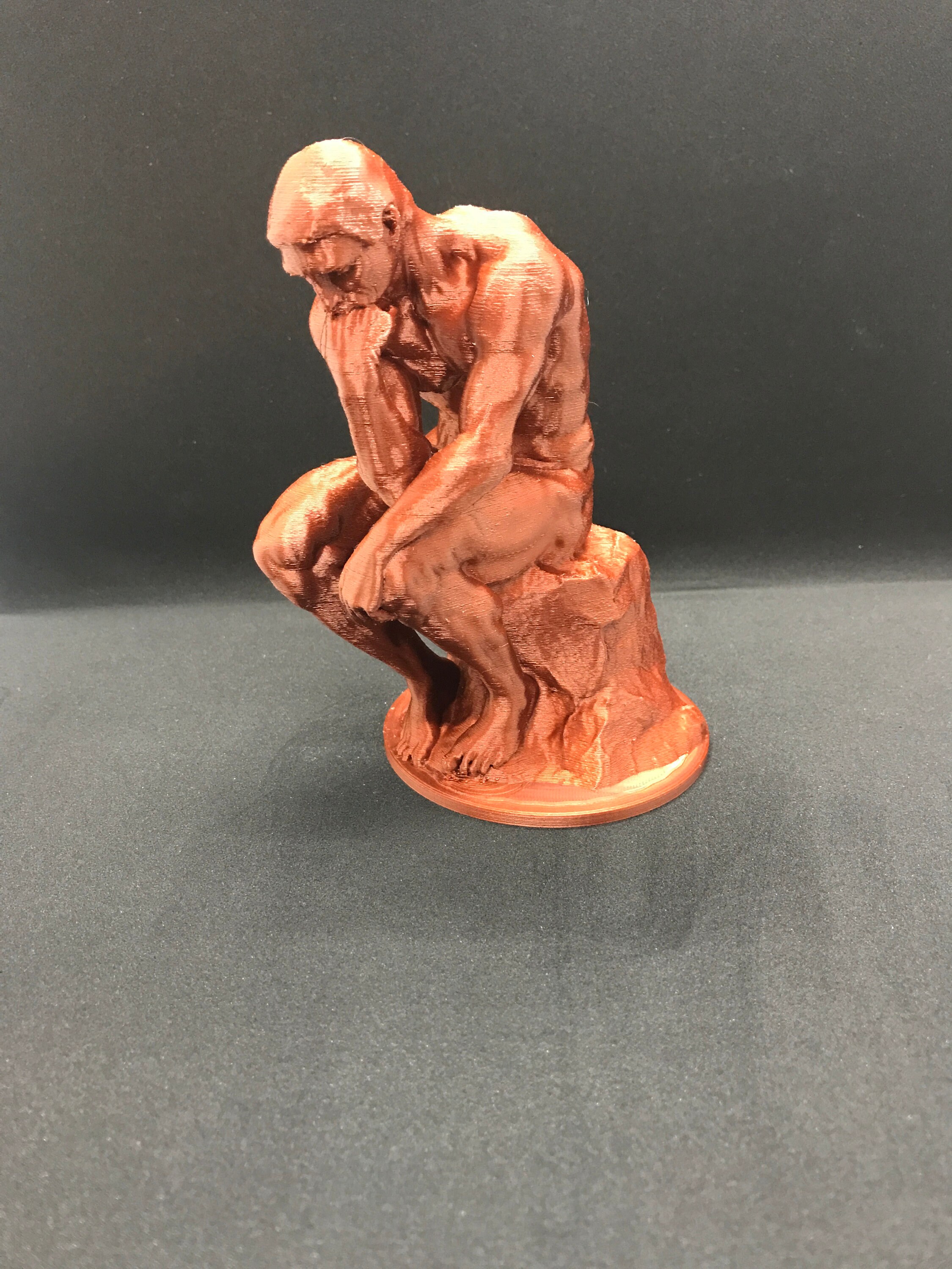 The Thinker Statue | Many Sizes & Colors | 3D Printed and Hand Finished ...
