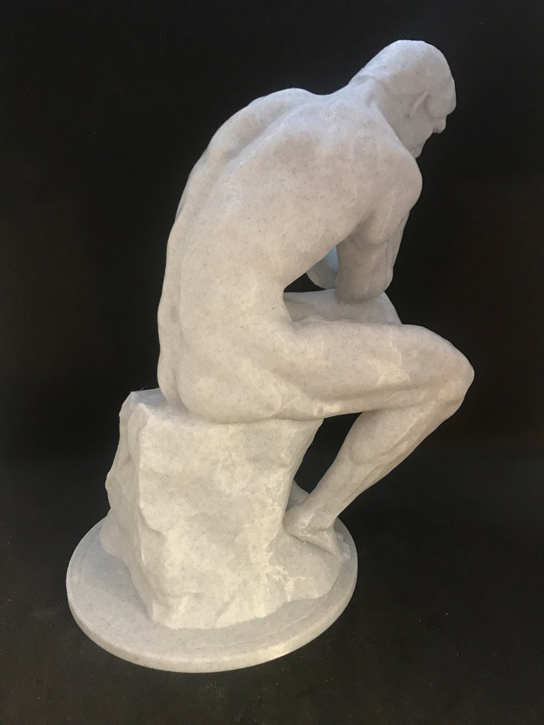 The Thinker Statue Many Sizes & Colors 3D Printed and Hand - Etsy Nederland