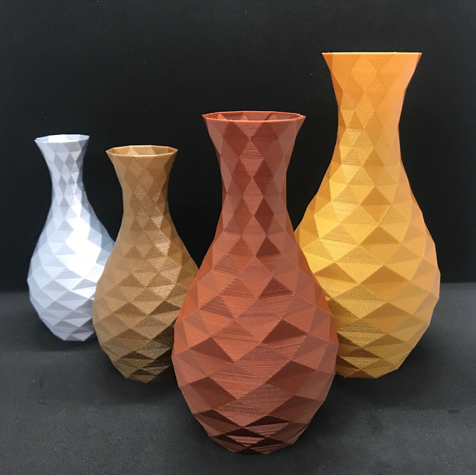 Diamond Pattern Elegant Vase / Low Poly Design Vase/ Modern - Etsy Canada