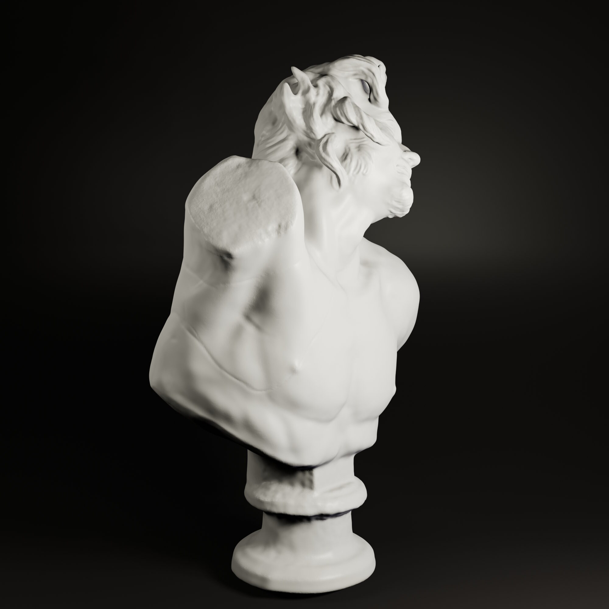 Bust of a Drunken Satyr Many Sizes & Colors 3D Printed and Hand ...