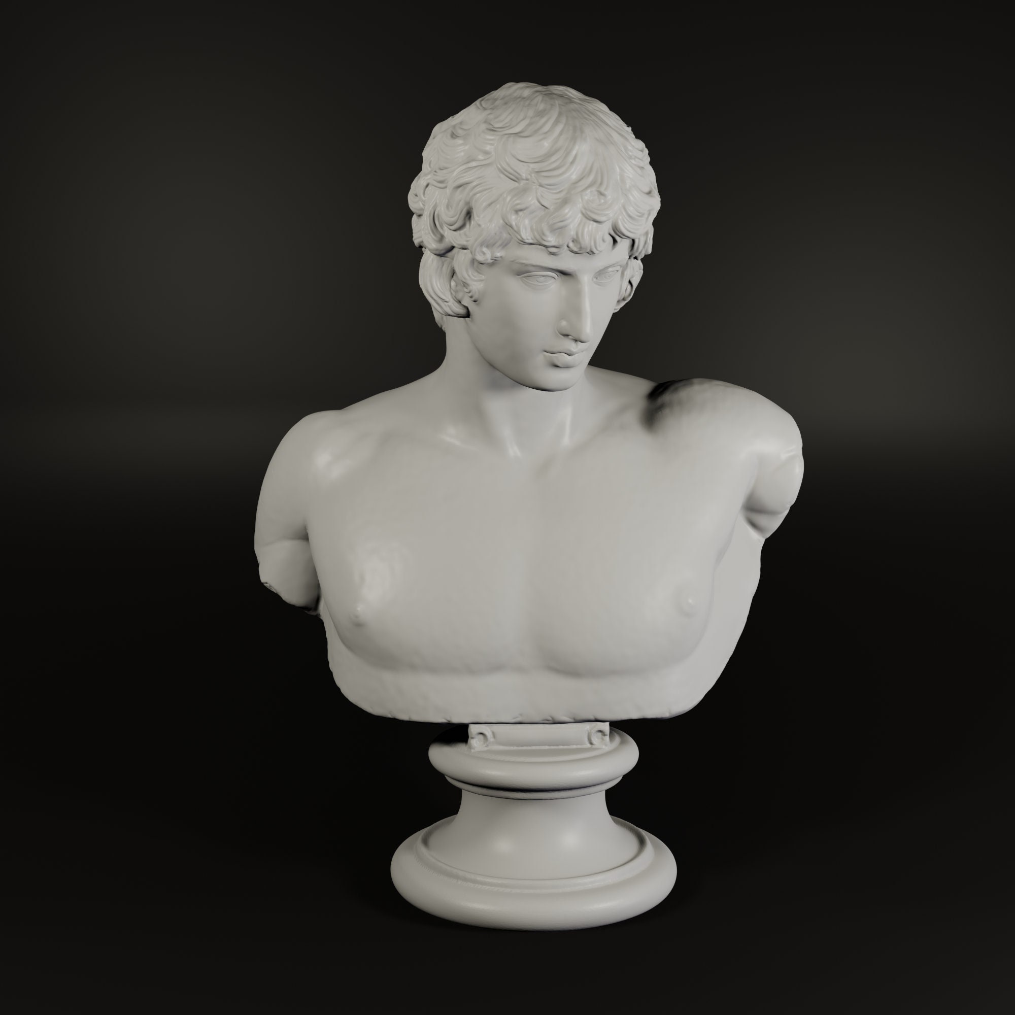 Portrait of Antinous Many Sizes & Colors 3D Printed and Hand Finished ...