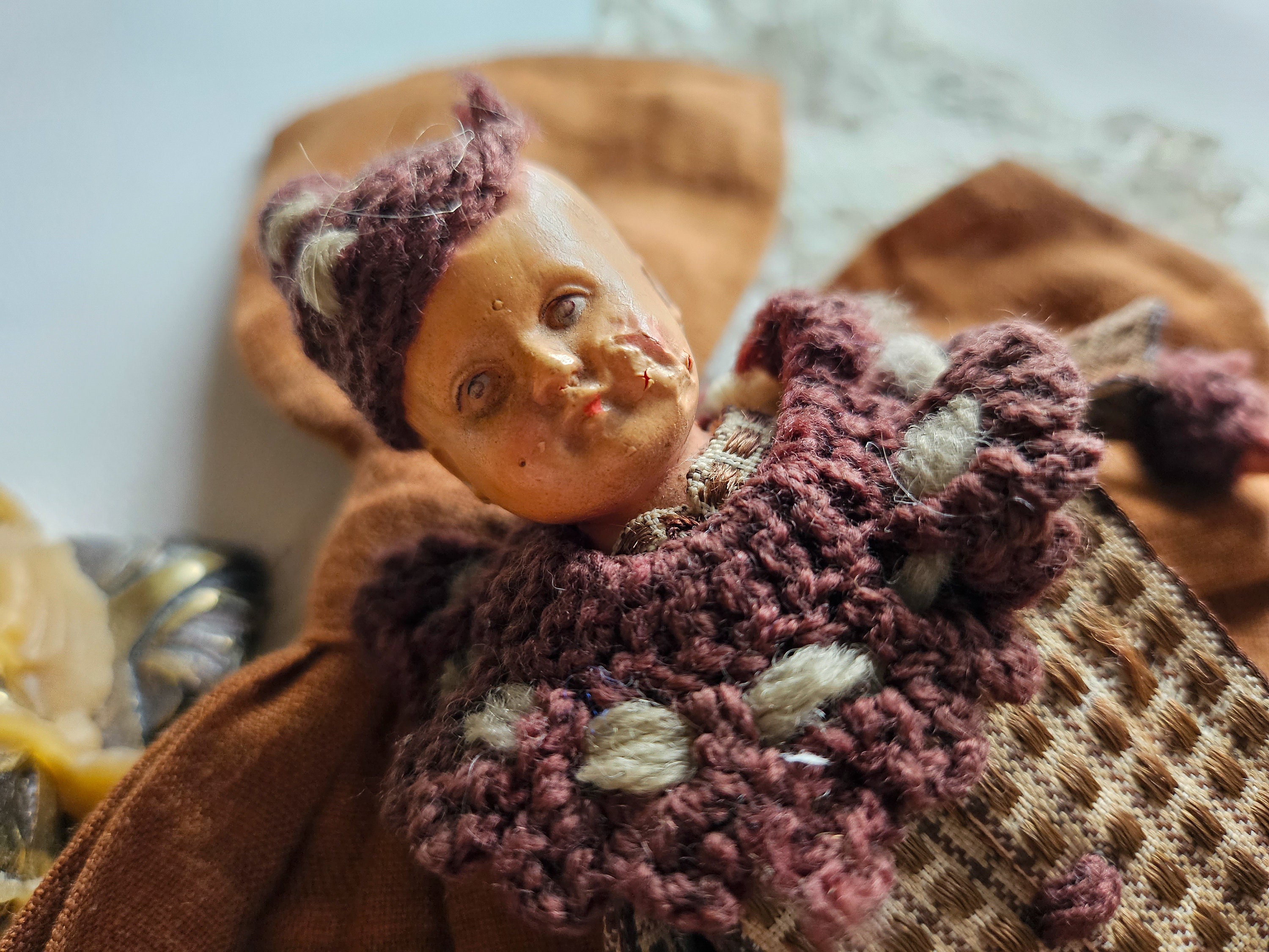 Antique Celluloid Pierrot Doll: WW1 Fundraising Ribbon Toy - Etsy