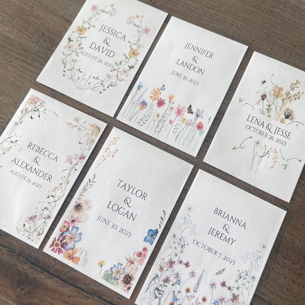 Wedding Seed Packets - Etsy