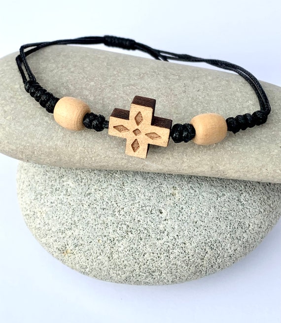 Wooden Cross Bracelet Wooden Beads Bracelet handmade Bracelet protective Bracelet wooden Cross mens Bracelet Etsy Canada