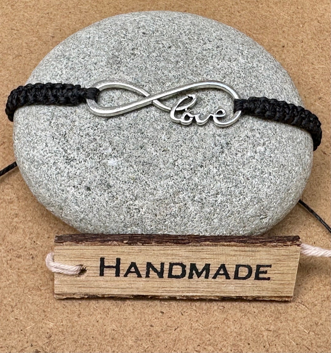 Love Bracelet-infinity Symbol Bracelet-friendship Bracelet-black ...