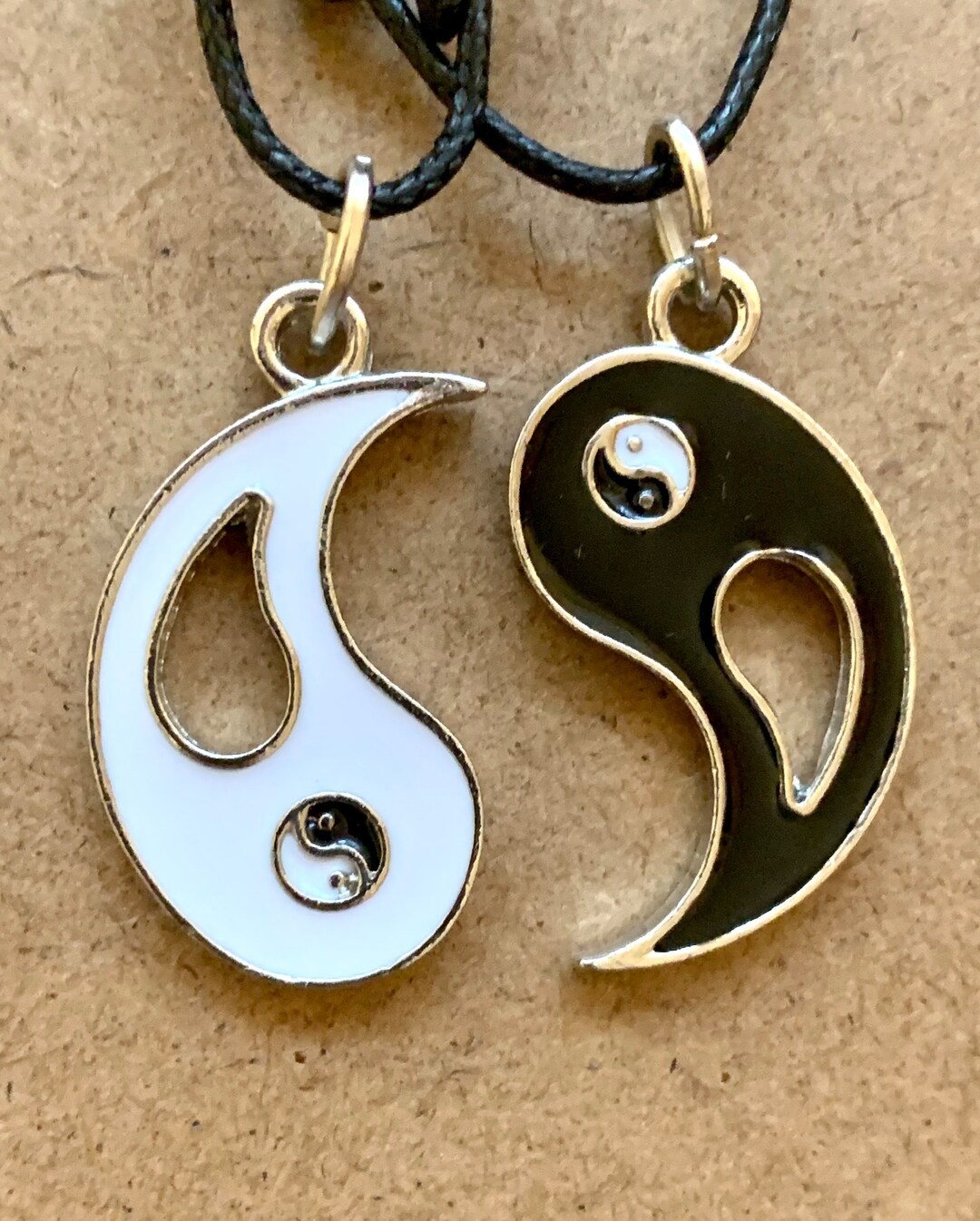 Yin Yang Necklace-2pc Yin Yang Necklace-friendship Yin and Yang ...