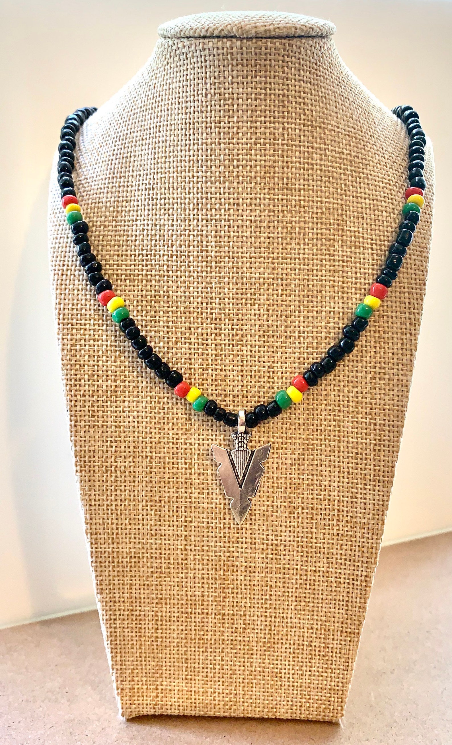 Reggae Necklace-rasta Necklace-jamaican Style Glass Seed - Etsy UK