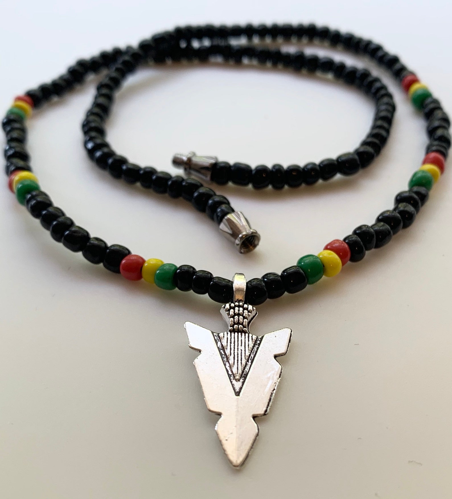 Reggae Necklace-rasta Necklace-jamaican Style Glass Seed - Etsy UK