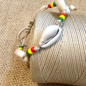 Natural Cowrie Shell Bracelet-cowrie Shell-reggae Bracelet-summer ...