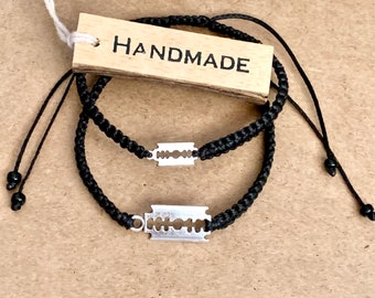 Razor Blade Bracelets-couple Bracelets-halloween Bracelets Razor Blade Bracelets-couple Bracelets-halloween Bracelets