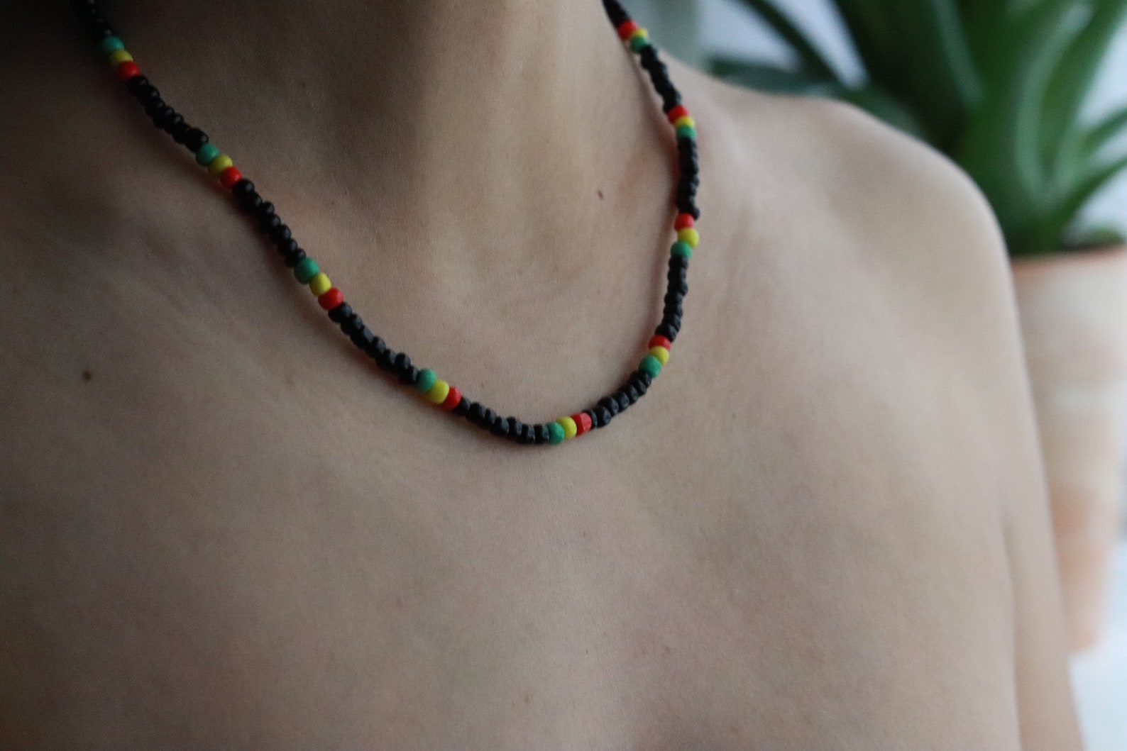 Handmade Necklace-reggae Necklace-rasta Beaded - Etsy UK