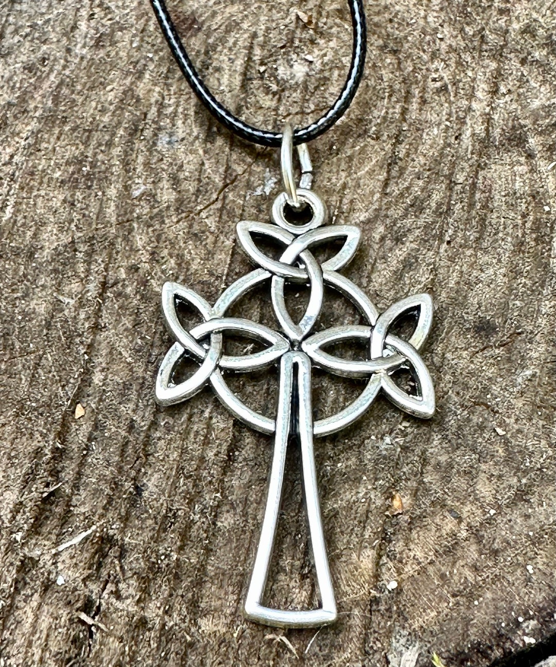 Celtic Cross-celtic Knot Cross-cross Pendant-mens Pendant-trinity Knot ...