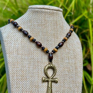 Ankh Cross Necklace-egyptian Cross Necklace-key of Life-life Symbol ...