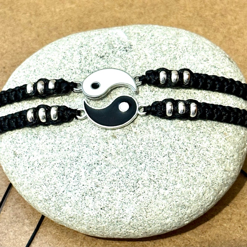 Ying and Yang Matching Bracelet - Etsy