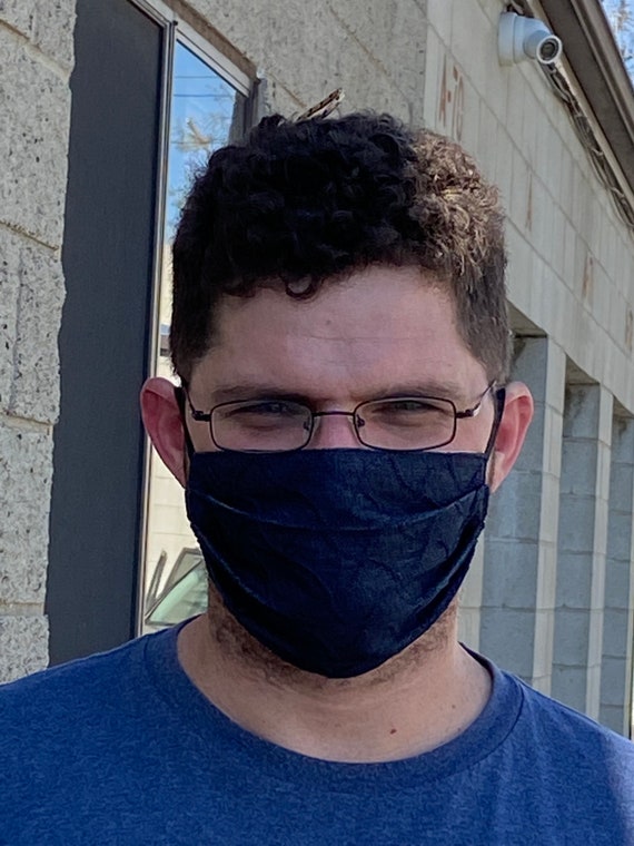 USA Handmade Denim Blue Jeans 100% Cotton Face Masks Unisex | Etsy