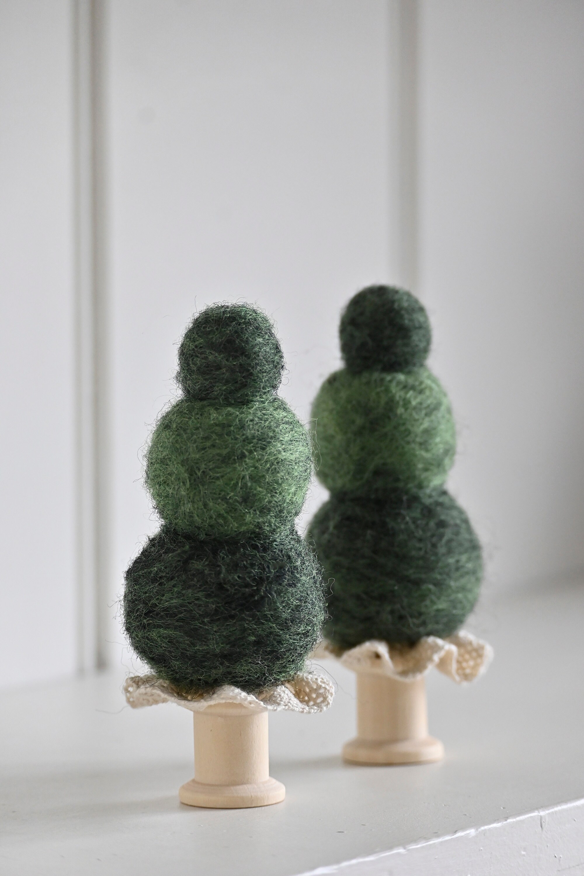Needlefelted Topiary Tree - Three Ball Shaped - Etsy