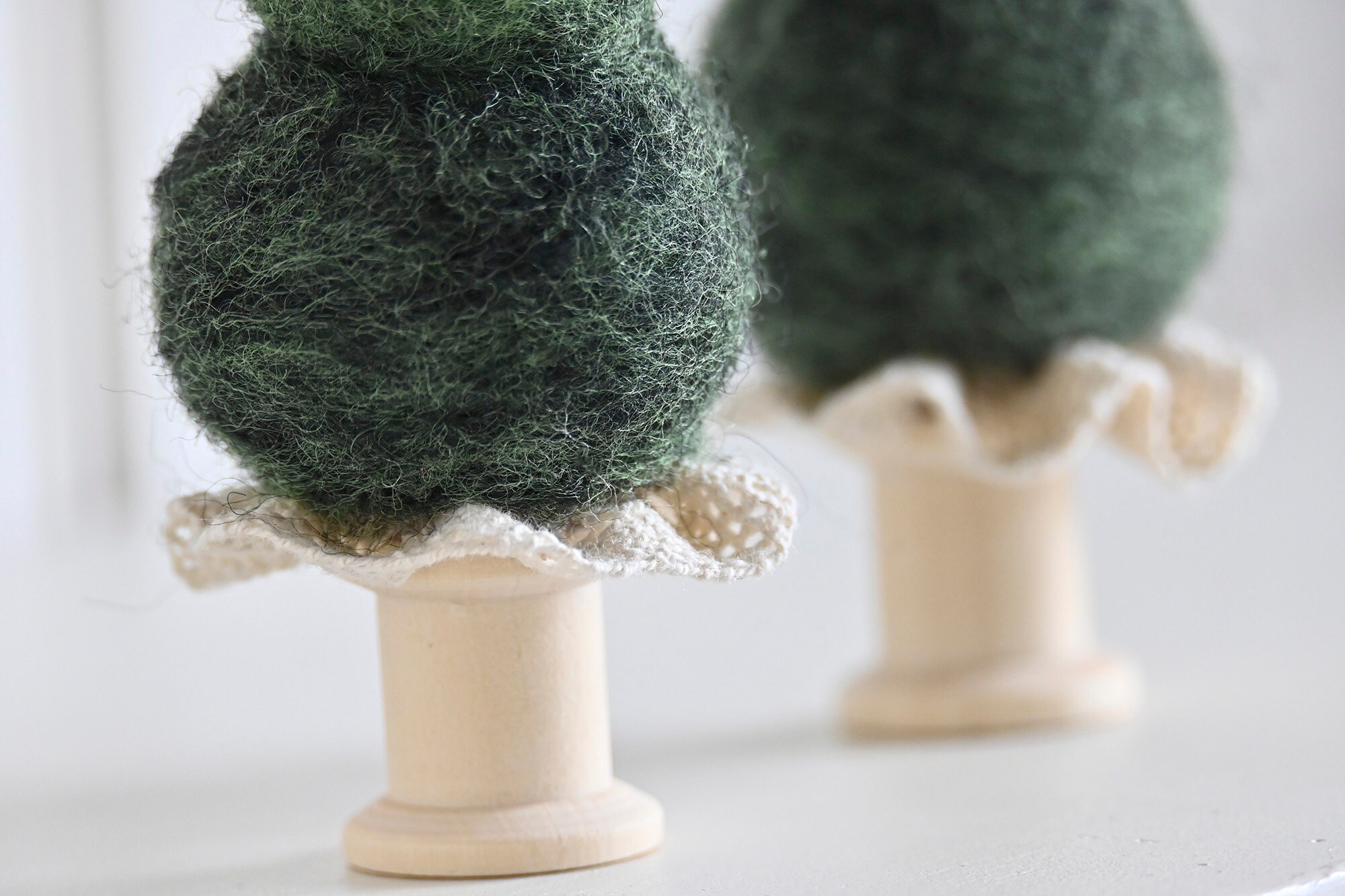 Needlefelted Topiary Tree - Three Ball Shaped - Etsy