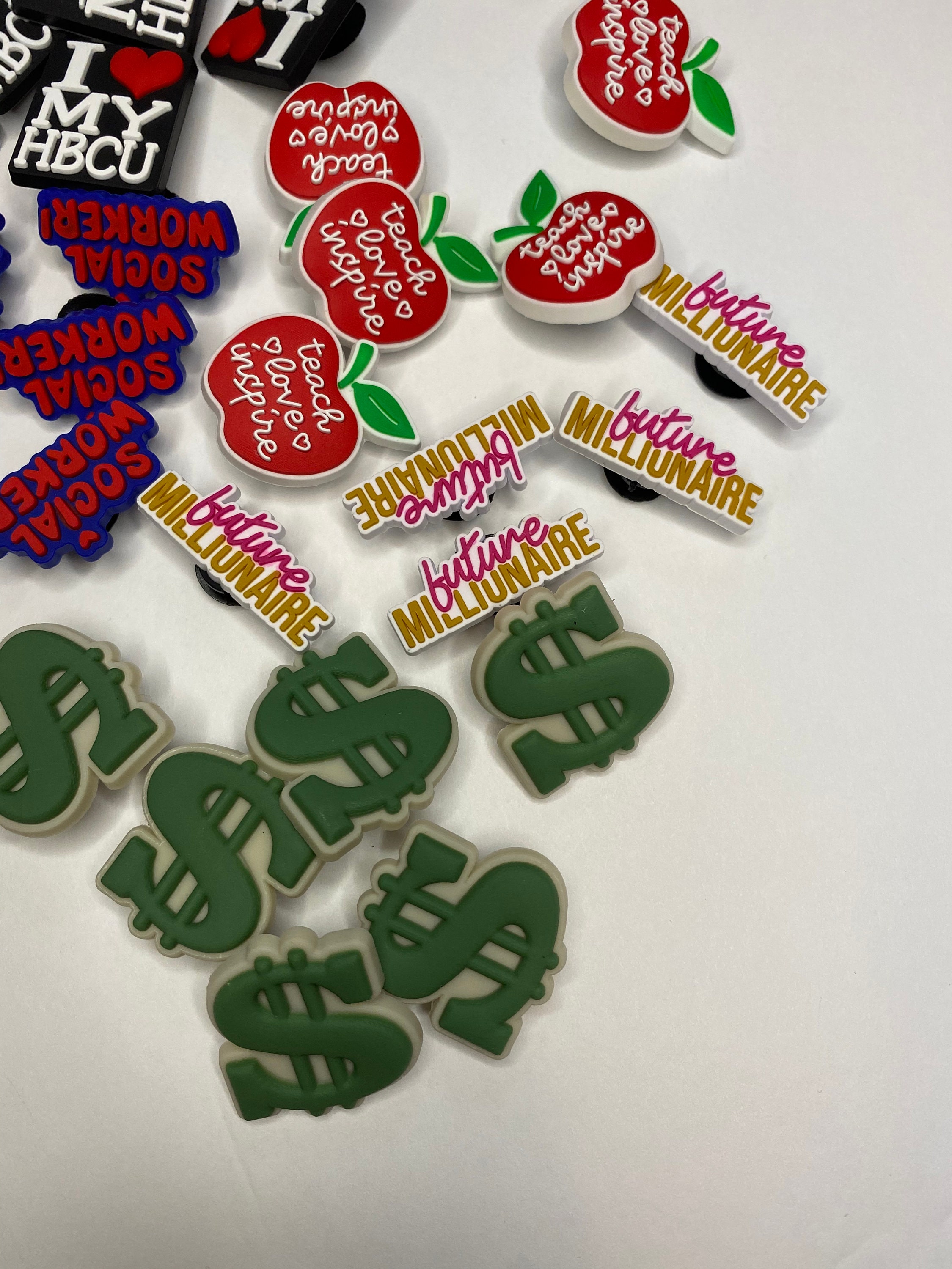 Croc Charms Future Millionaire Money HBCU Social Worker | Etsy