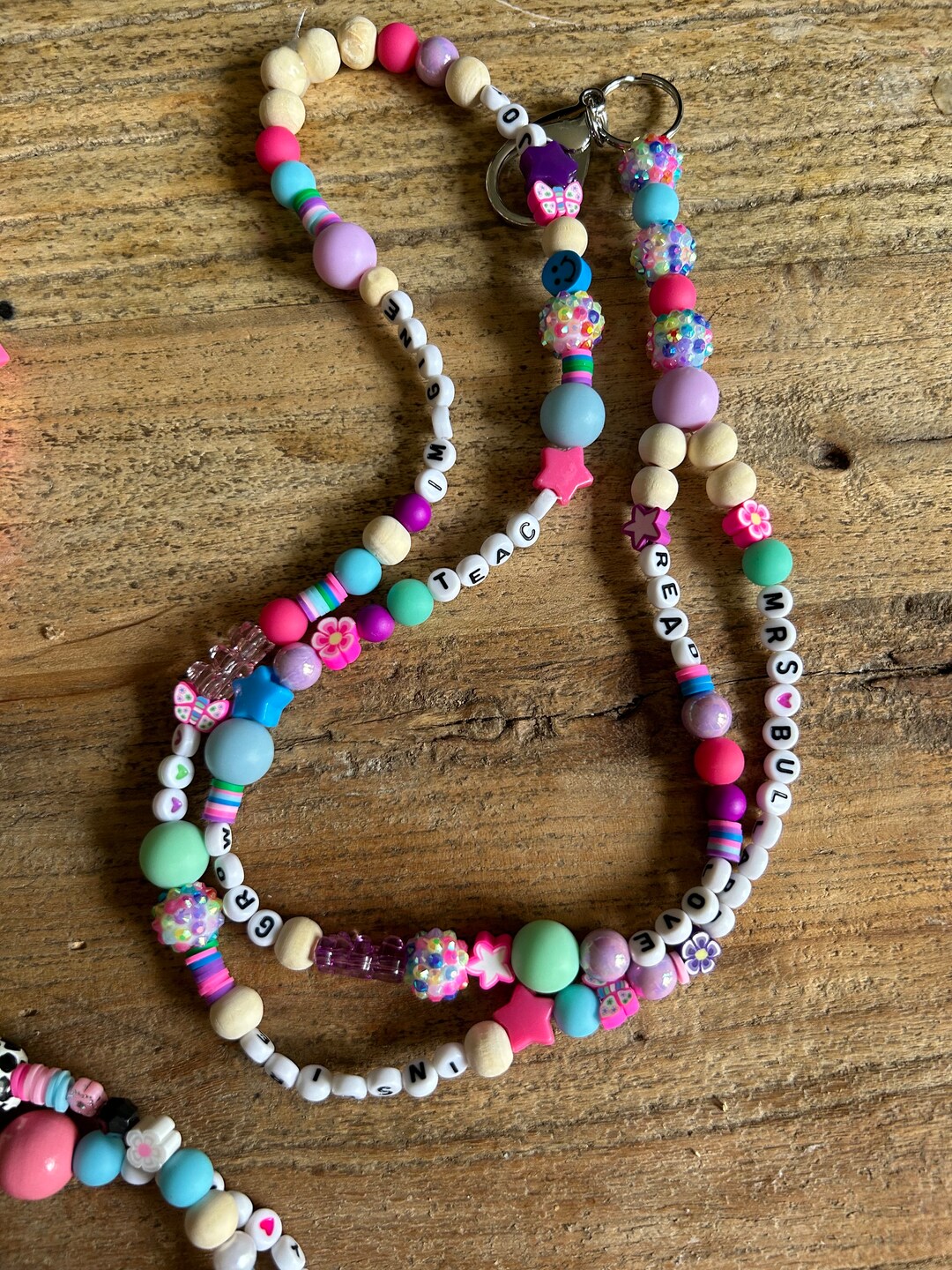 Girl Power Beaded Lanyard - Etsy