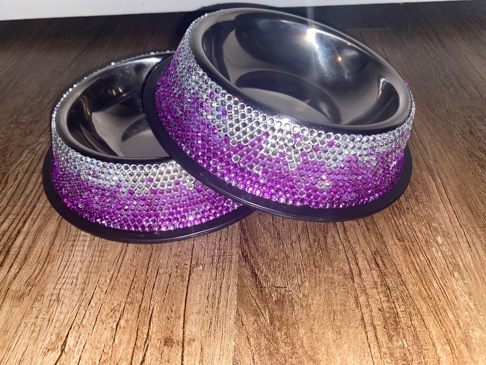 Bling Ombré Dog Cat Food Bowl Bling Pet Bowl Cute Fancy Dog - Etsy