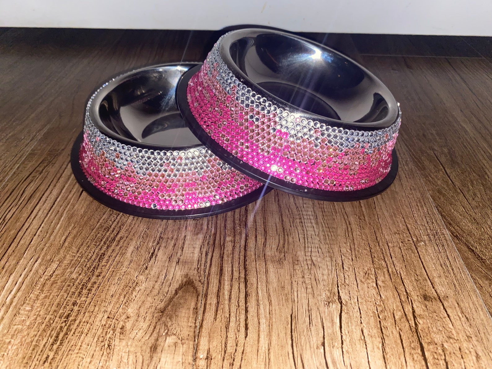 Bling Ombré Dog Cat Food Bowl Bling Pet Bowl Cute Fancy Dog - Etsy