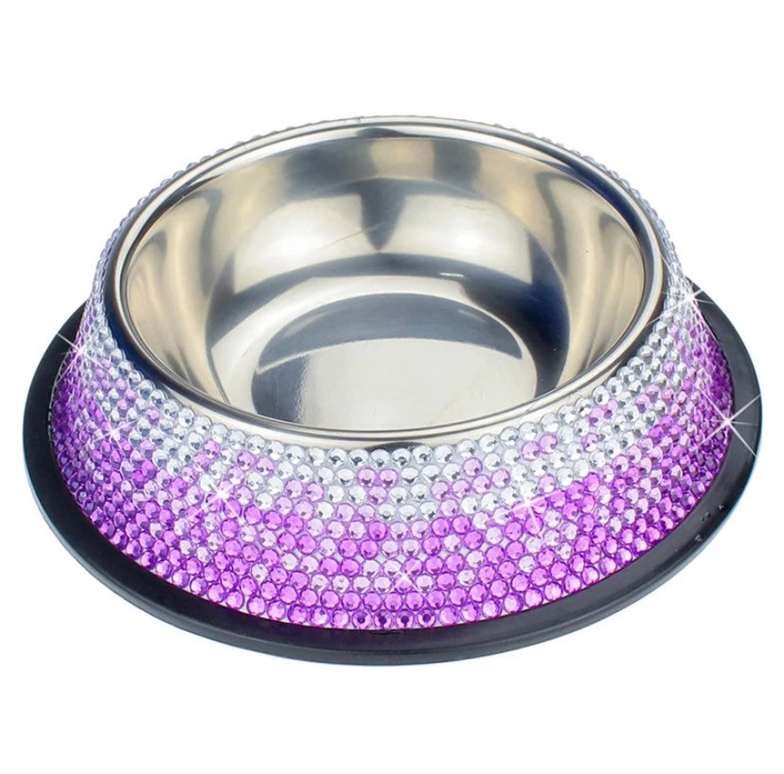 Bling Ombré Dog Cat Food Bowl Bling Pet Bowl Cute Fancy Dog - Etsy