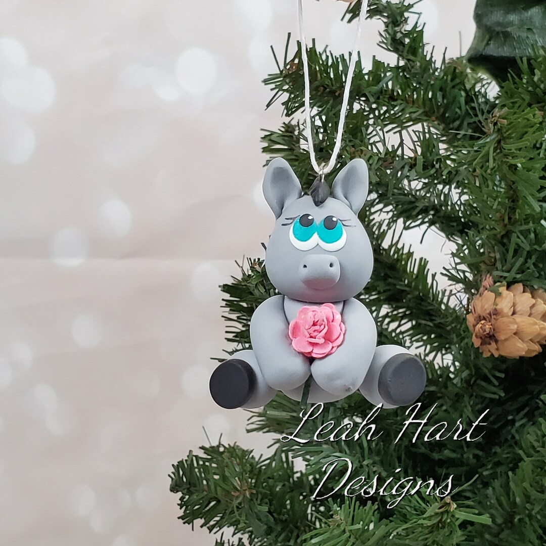 Dookey Donkey Handmade Polymer Clay Christmas Ornament - Etsy