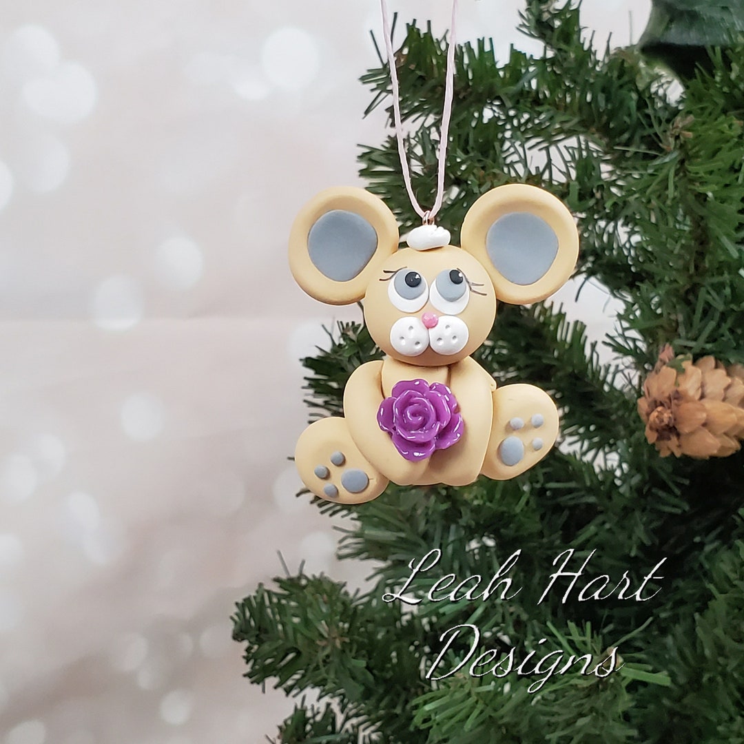 Minnie Mouse Handmade Polymer Clay Christmas Ornament - Etsy
