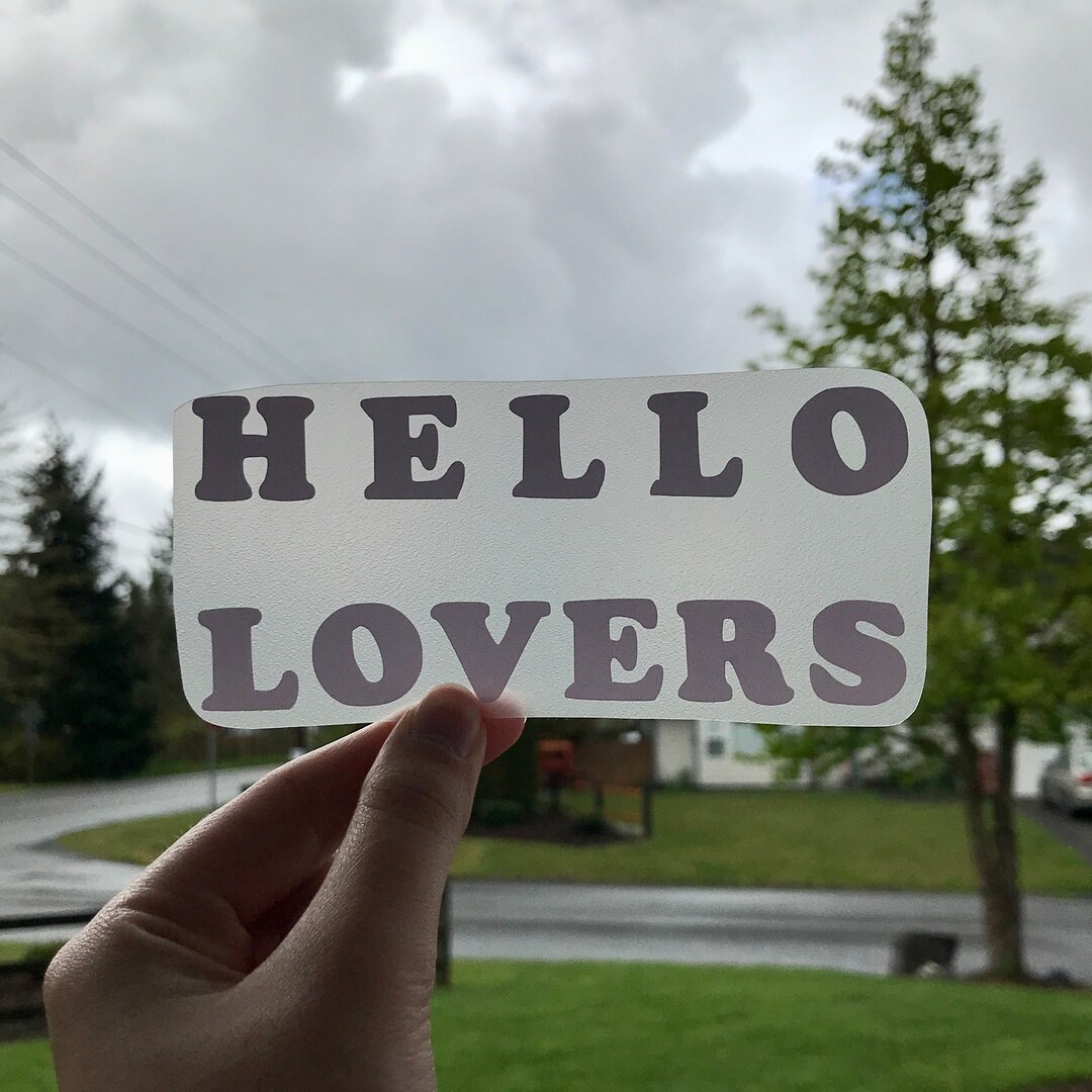 Hello Lovers Vinyl Car Decal Car Sticker Auto Decals Car Window Decals ...