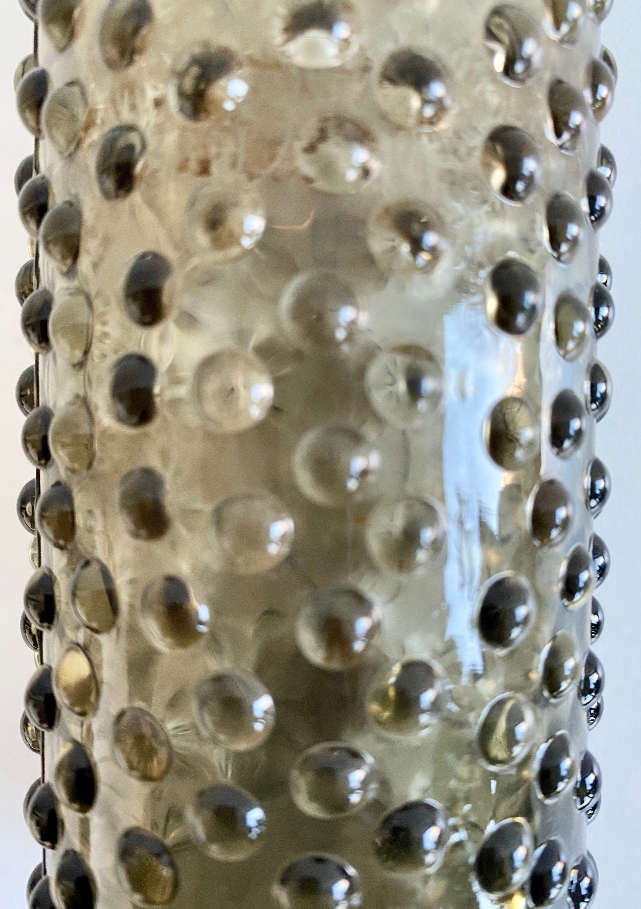 Vintage/ Bubble Glass Vase/ Rosenthal/ Knobs/ Smoked Glass/ - Etsy