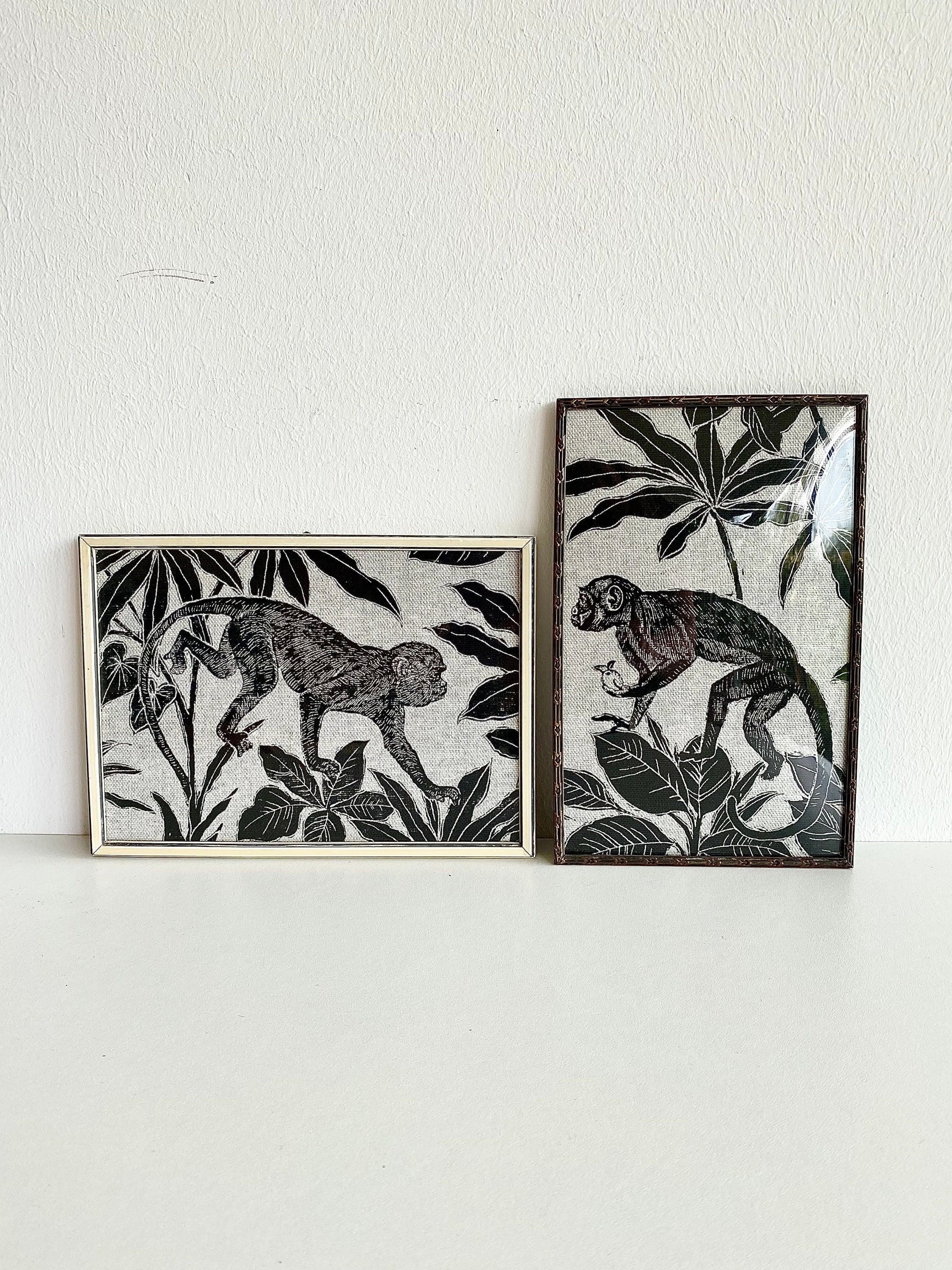 Monkeys in the Jungle/ Pictures/ Vintage Photo Frames - Etsy