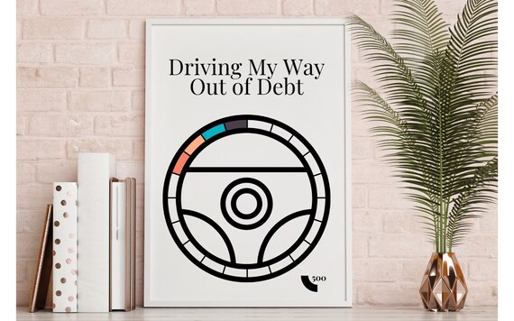 General Debt Free Car Chart Car Payoff Progress Chart | Etsy